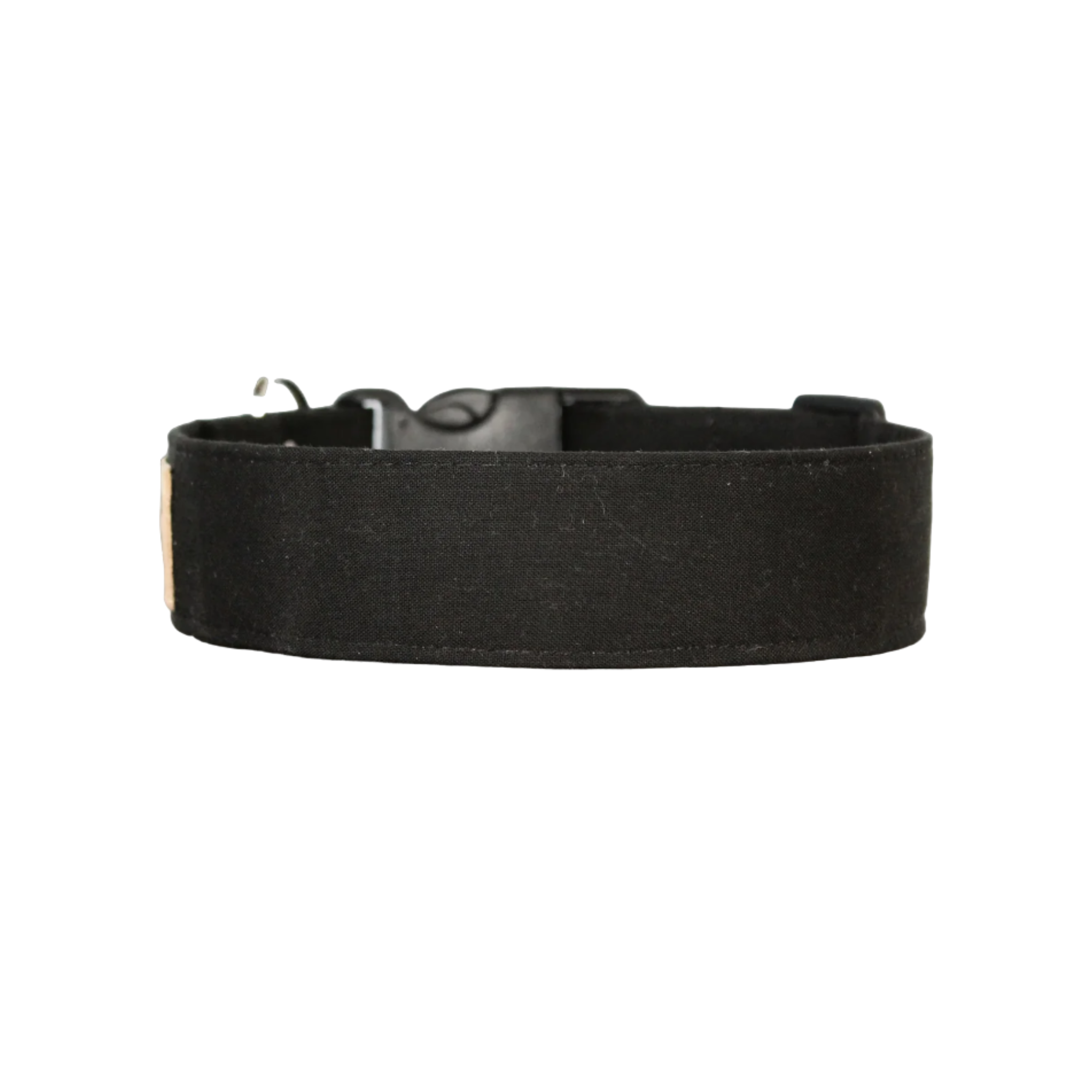 The Classic in Black - Solid black dog collar – Paper Chasing Collars
