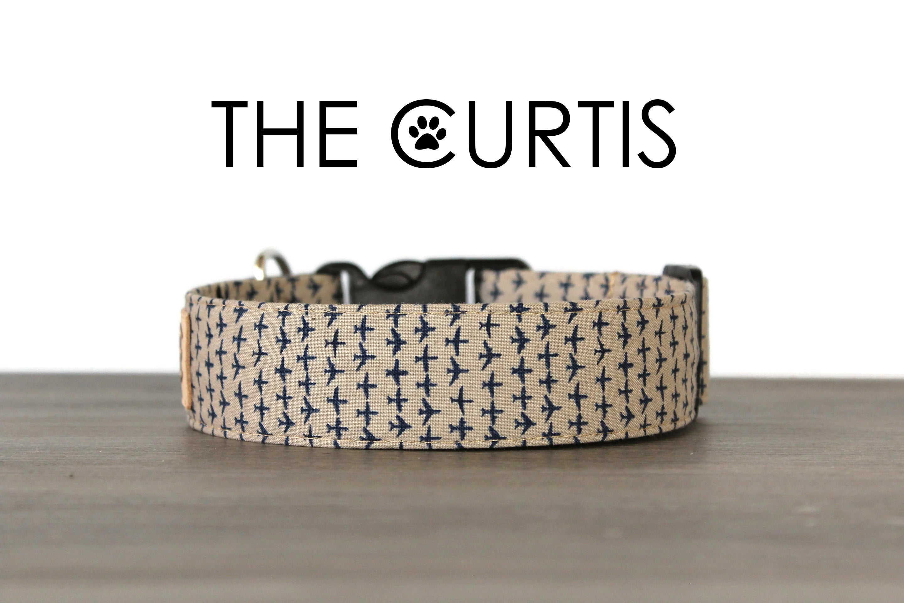 The Curtis - Wanderlust inspired airplane dog collar – Paper Chasing ...